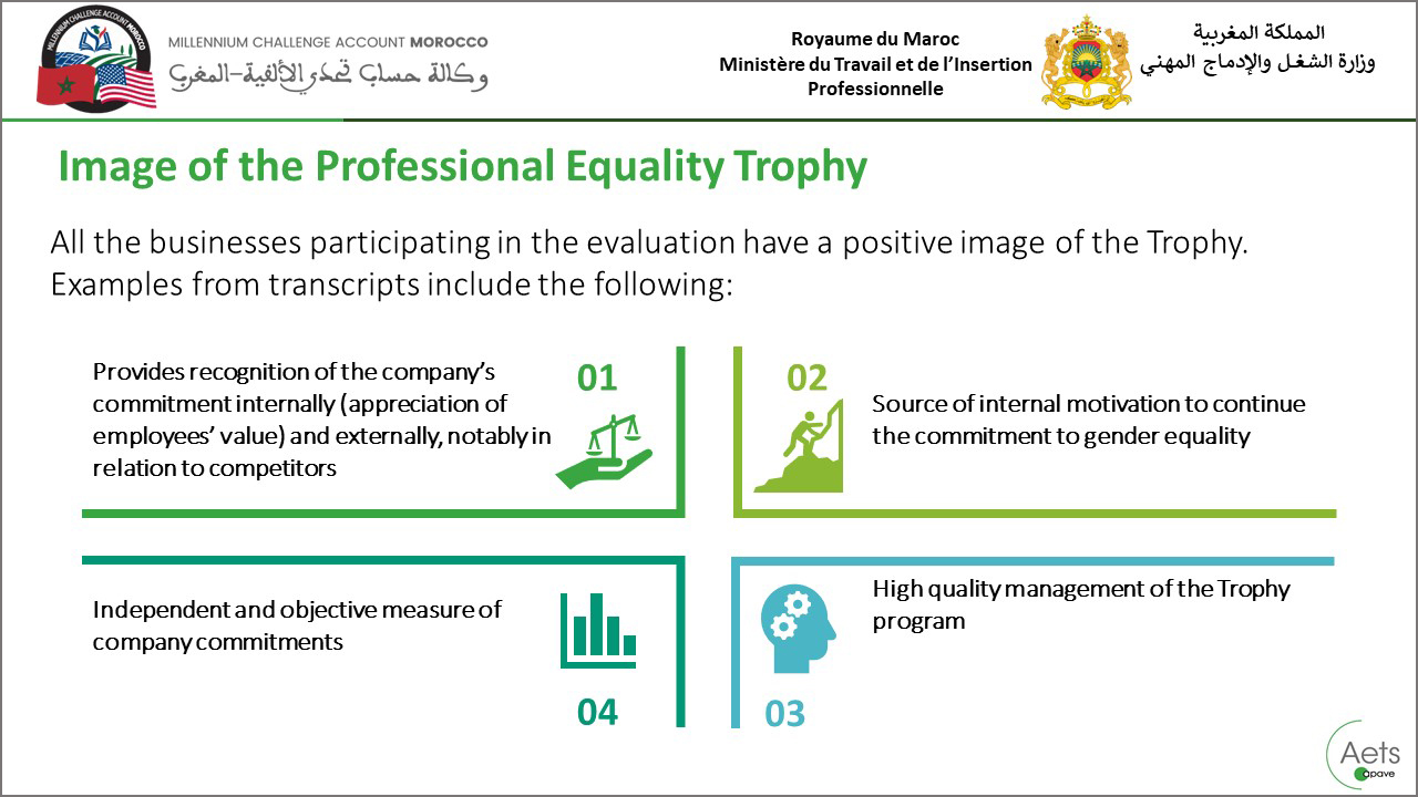 Professional Equality Trophy Helps Moroccan Companies Recognize the ...